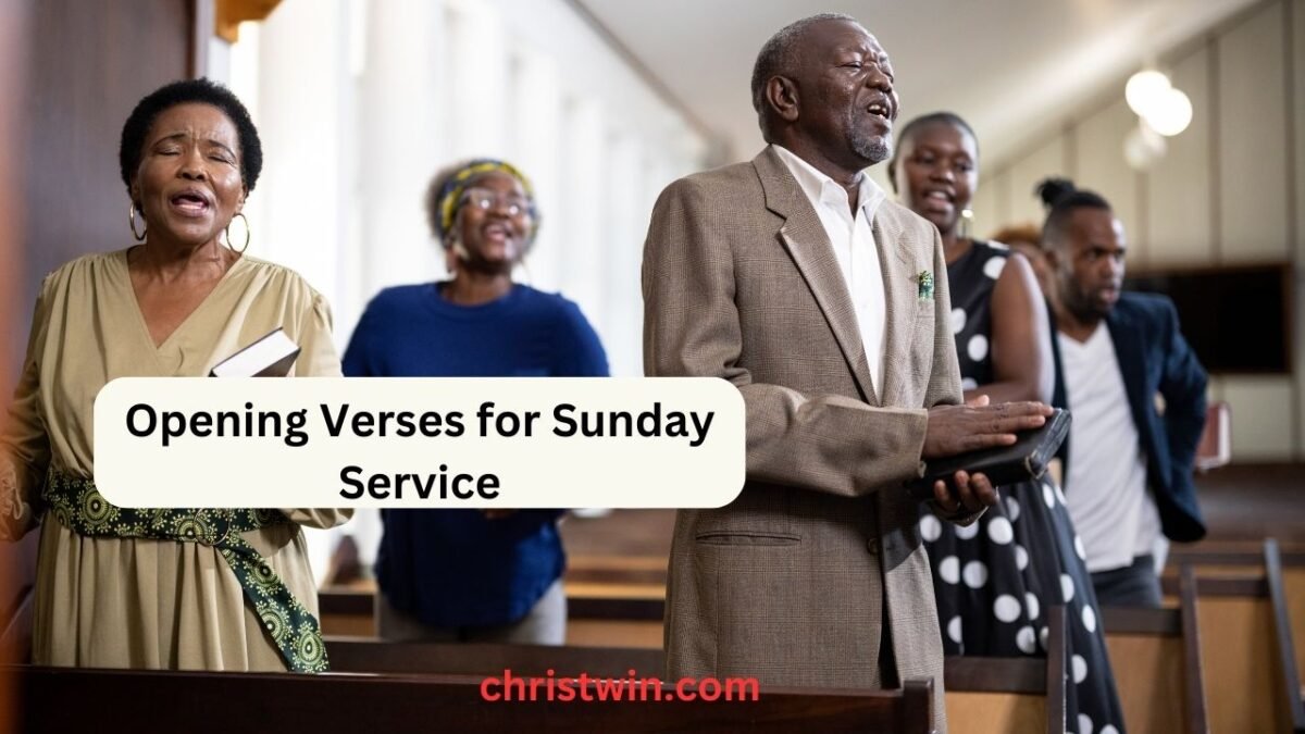 10 Motivational Opening Verses for Sunday Service to Ignite Your Worship